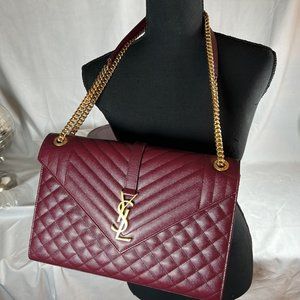 Yves Saint Laurent | Bags | Ysl Saint Laurent Envelope Large Calfskin ...